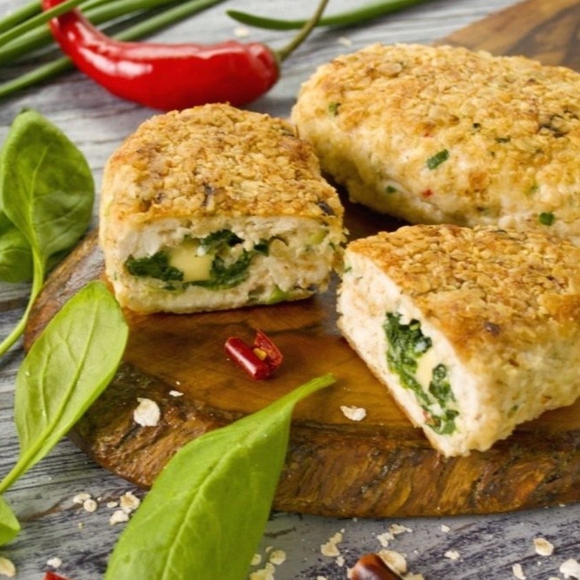 Chicken Cutlets Stuffed With Spinach And Cheese ( Gluten Free). Cook ...