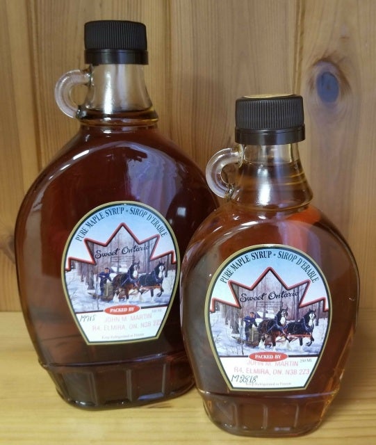 Pure natural maple syrup and butter from small Mennonite's farms in ...
