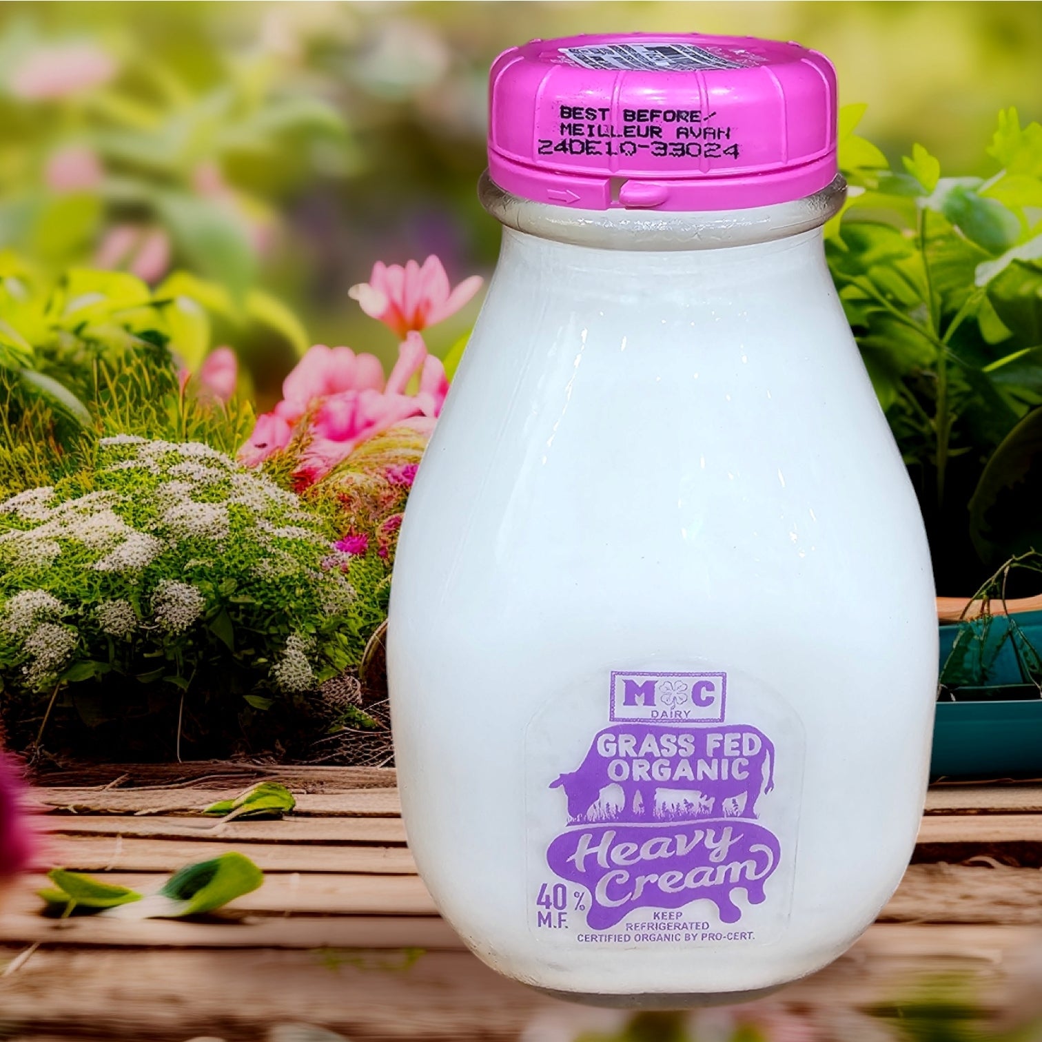 Organic Grass Fed 40 % Heavy Cream MC Dairy | Little Bee Farmers Market